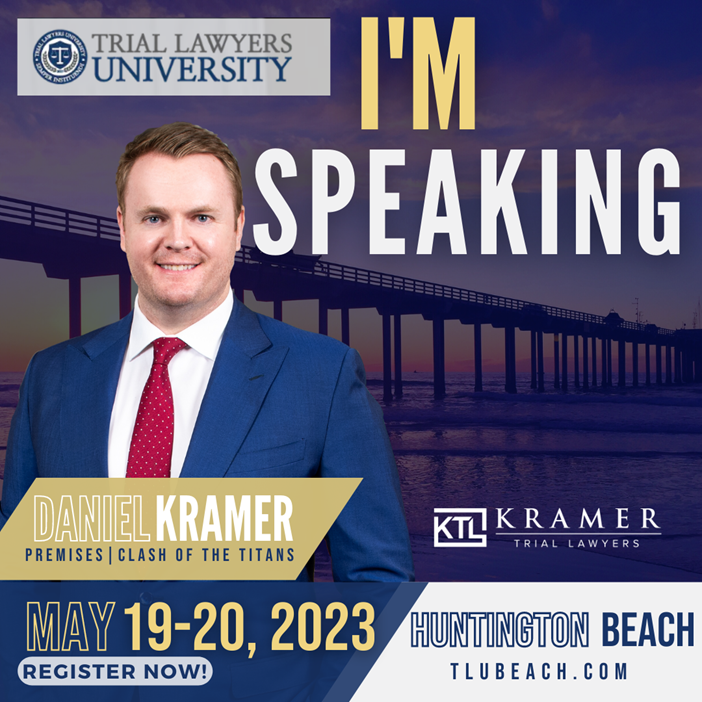 Dan Kramer speaks at TLU Beach - Kramer Law