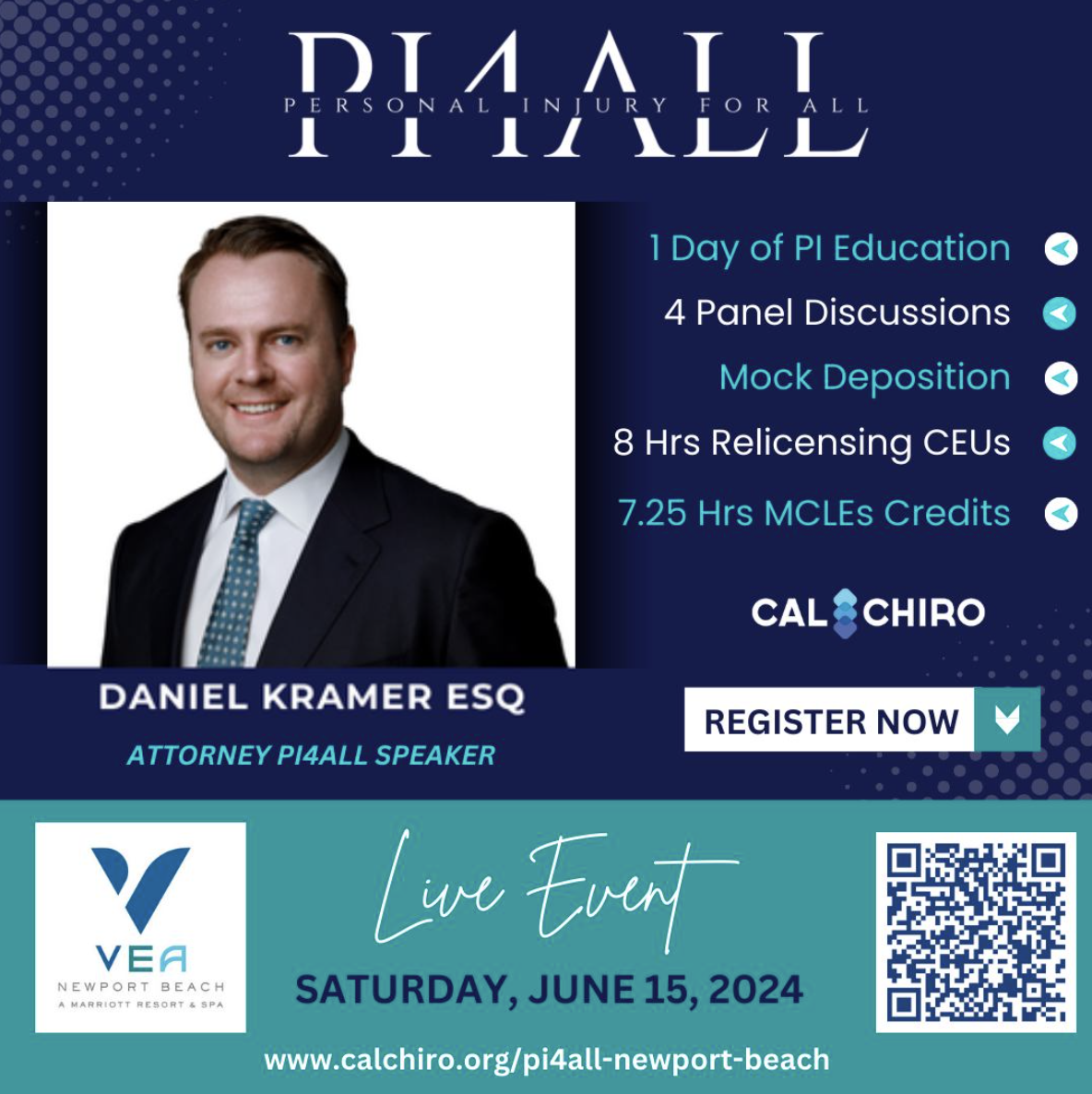 Dan Kramer for CalChiro's Personal Injury for All - Kramer Law