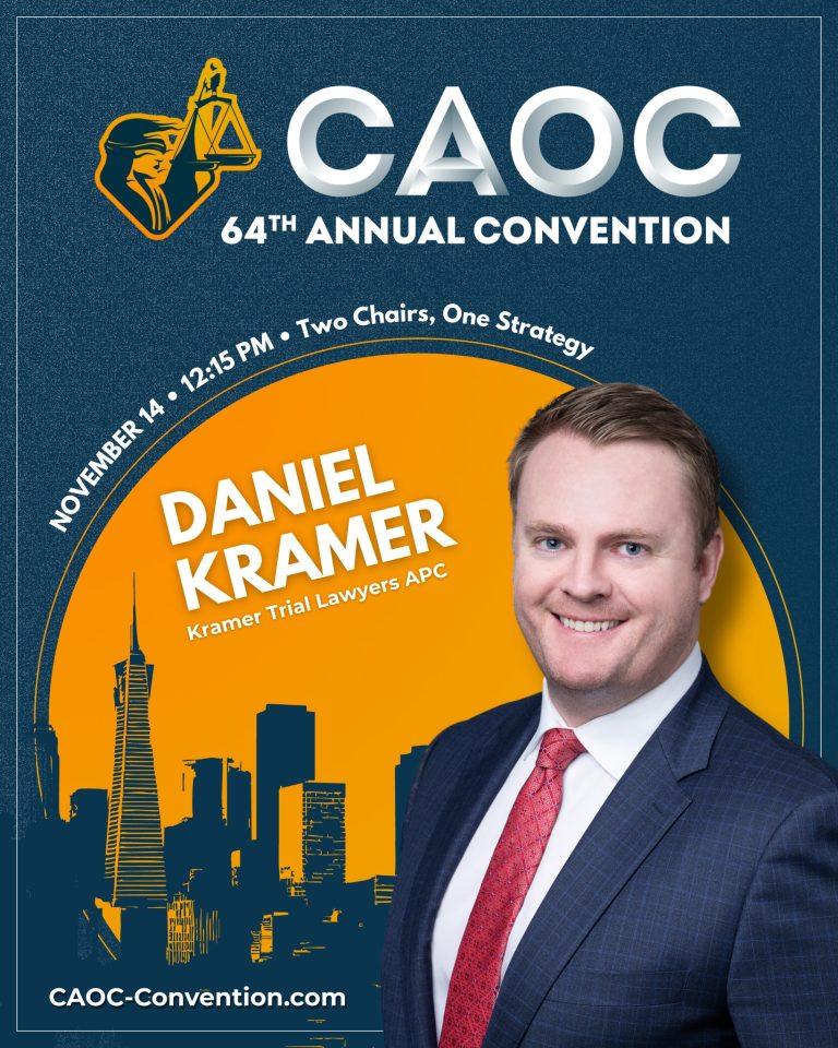 Dan Kramer Takes the Stage at the 64th Annual CAOC Convention - Kramer Law